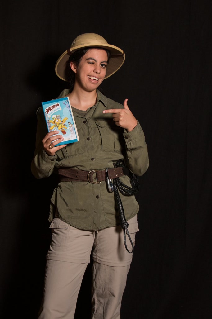 #3541665 - safe, daring do, human, g4, 2015, book, brony fair, clothes ...