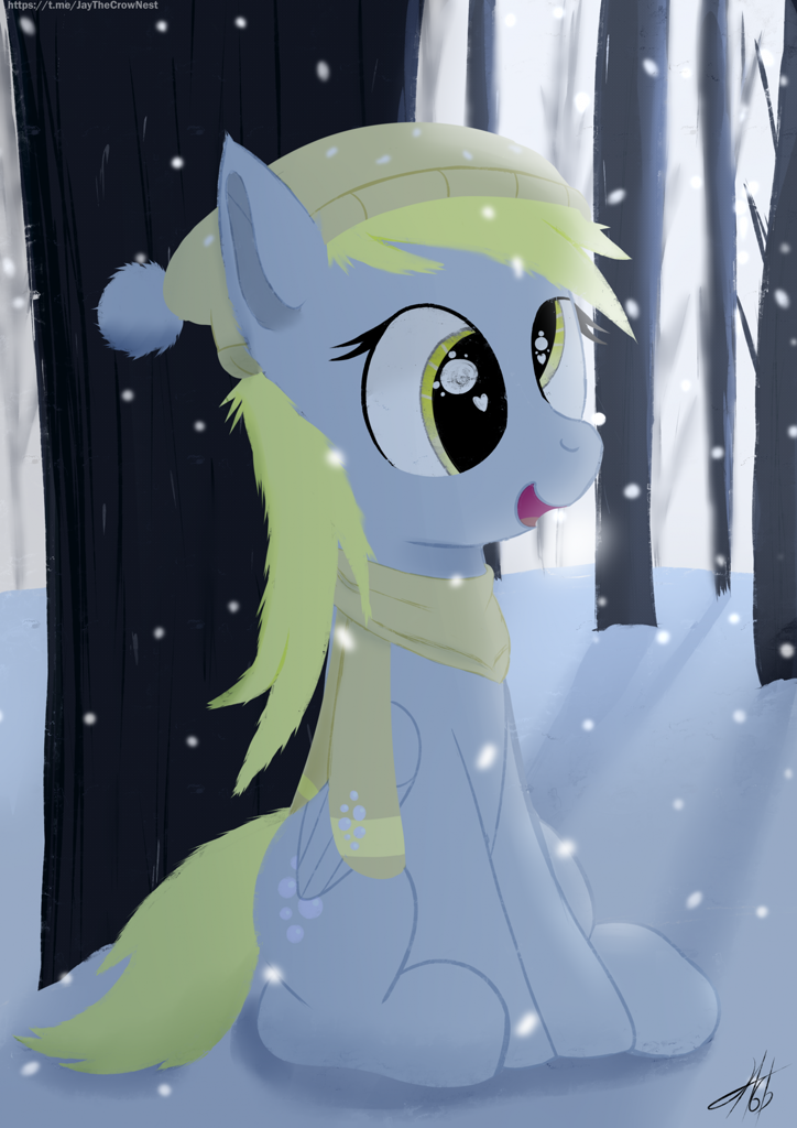 #3543373 - safe, artist:jaythecrownest, derpy hooves, pegasus, pony, g4 ...