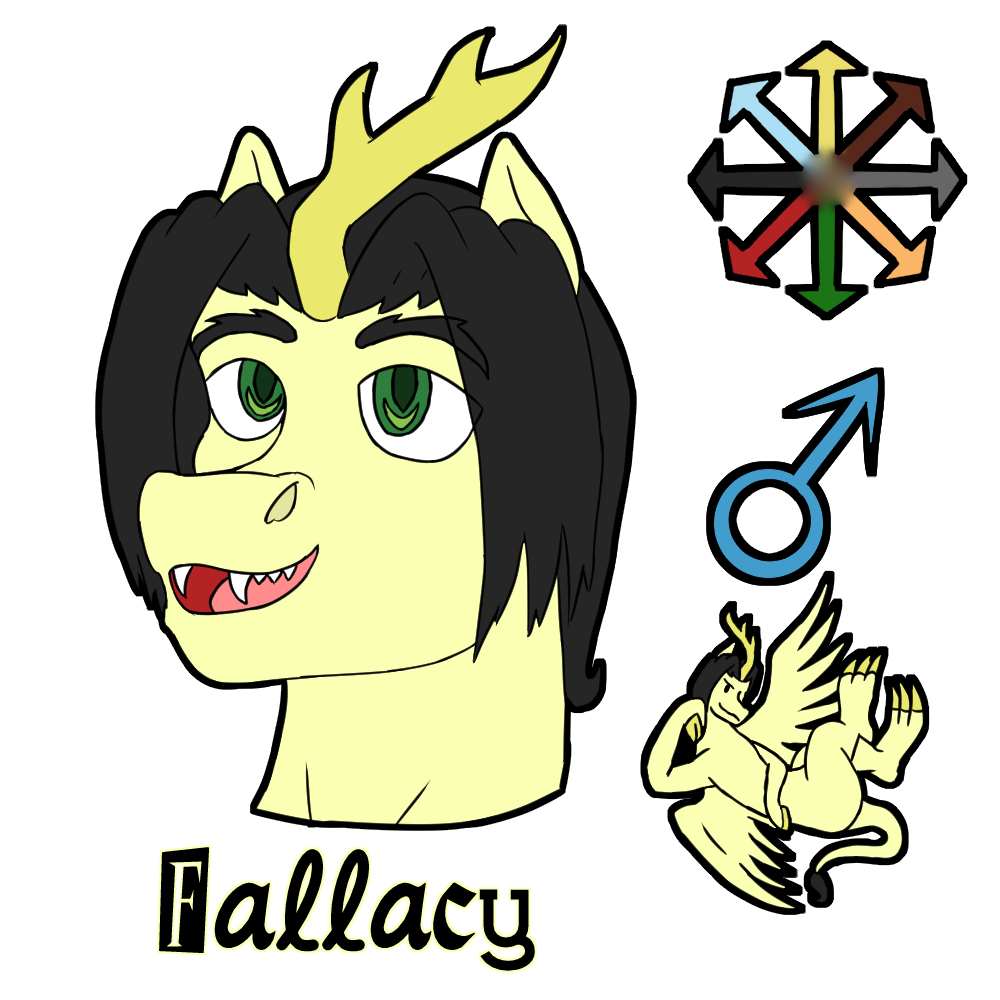 #3557609 - safe, artist:korencz11, oc, oc only, oc:fallacy, hybrid ...