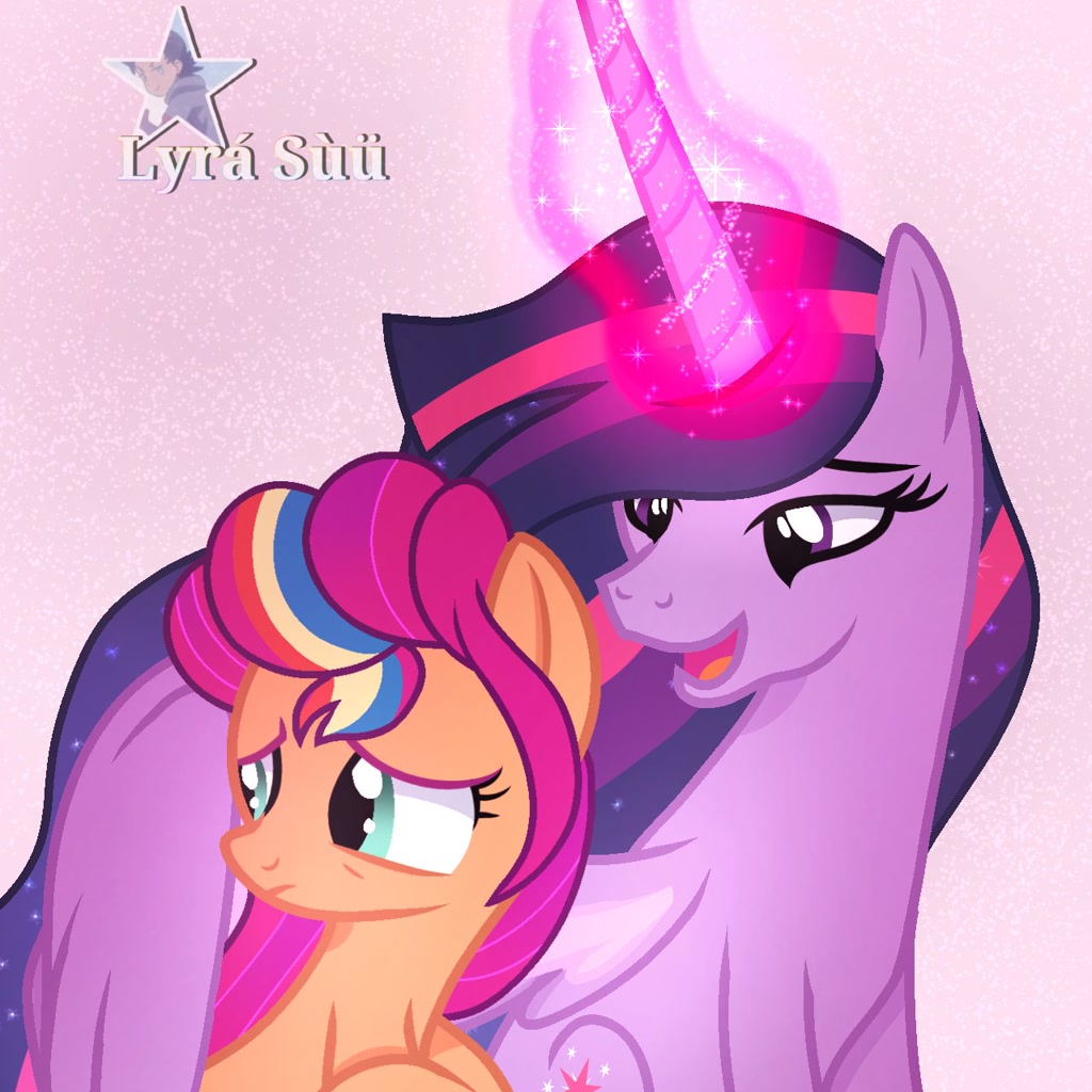 #3557914 - safe, artist:vanillapie10, sunny starscout, twilight sparkle, alicorn, earth pony ...