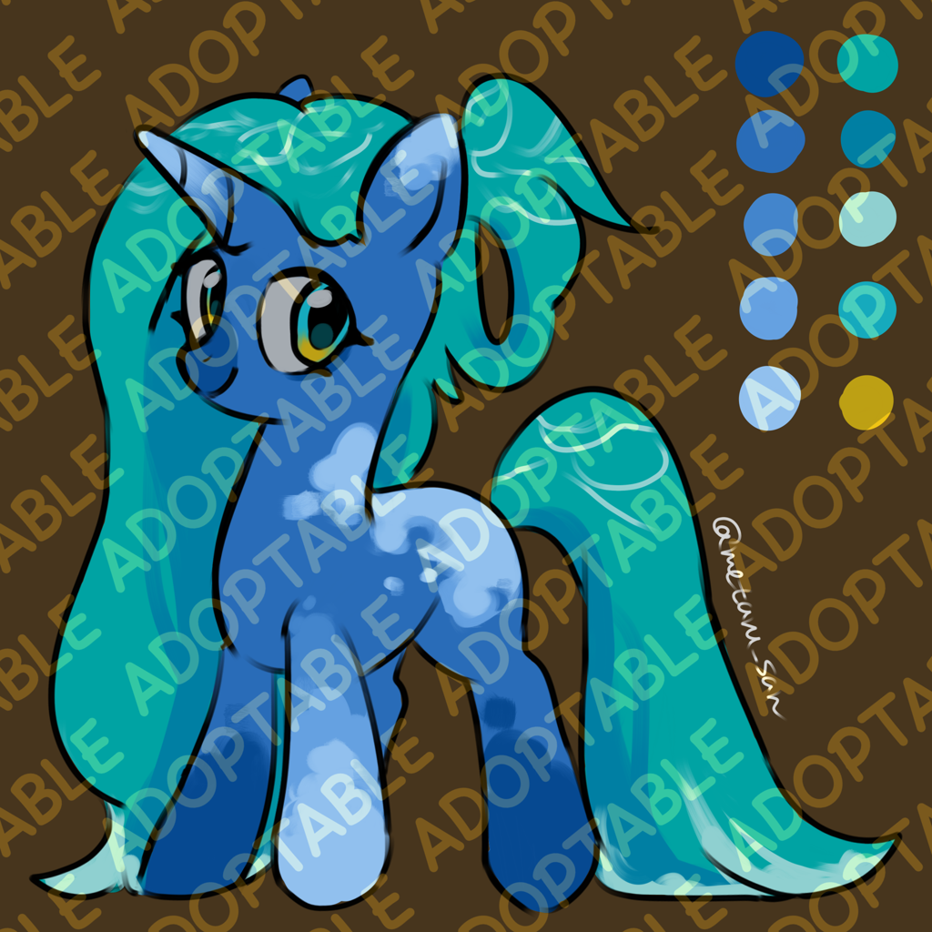 #3563563 - safe, artist:metaruscarlet, oc, oc only, oc:sunshine swell, pony, unicorn, adoptable ...