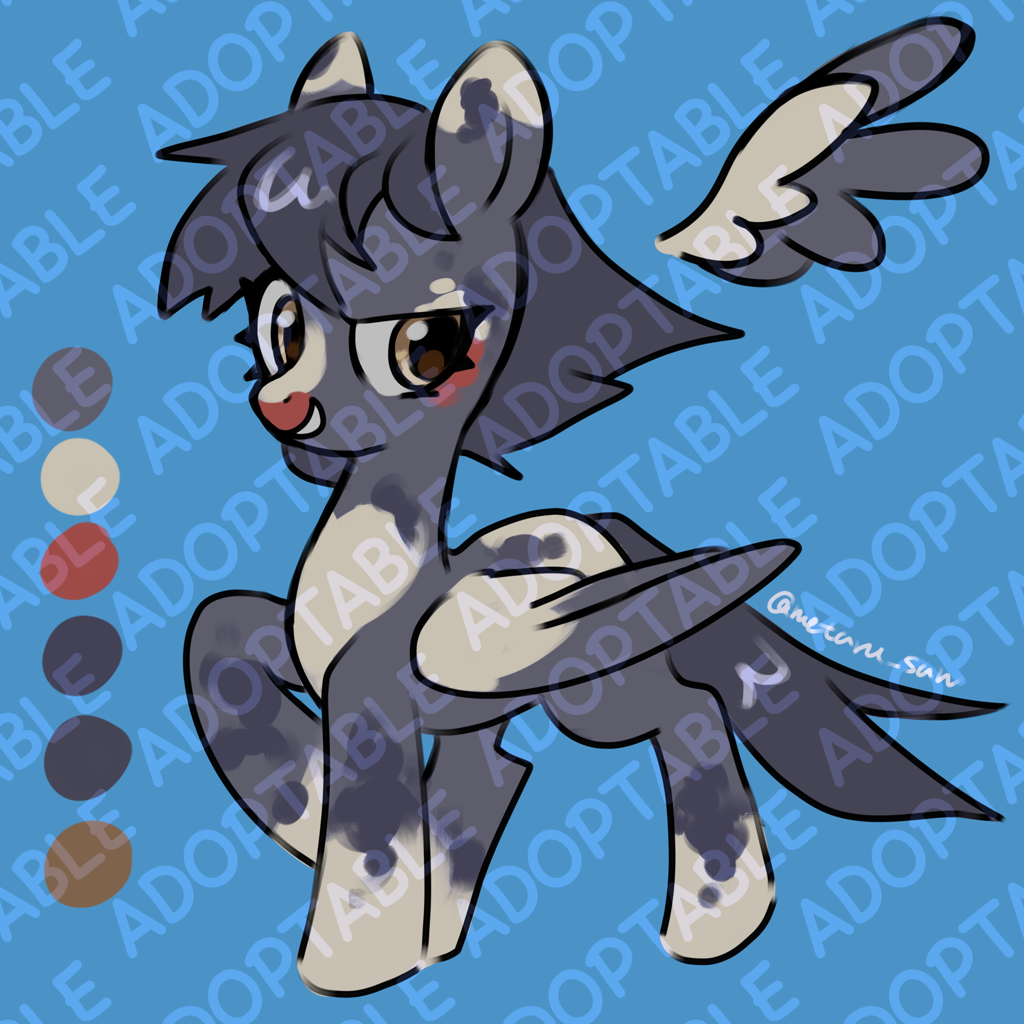 #3563567 - safe, artist:metaruscarlet, oc, oc only, oc:seek spark, pegasus, pony, adoptable ...