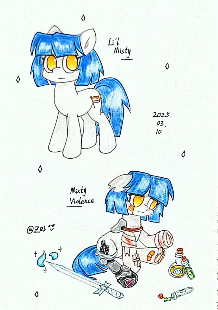 #3563752 - safe, artist:肝到驾崩, derpibooru exclusive, oc, oc:misty ...