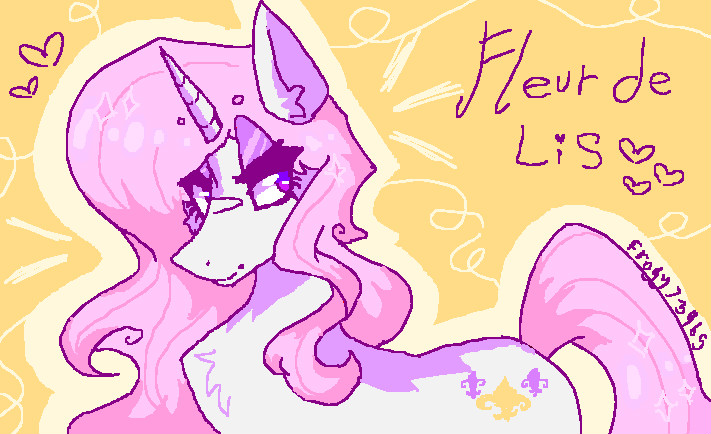 #3563772 - safe, artist:frogy73965, fleur-de-lis, pony, unicorn, g4 ...