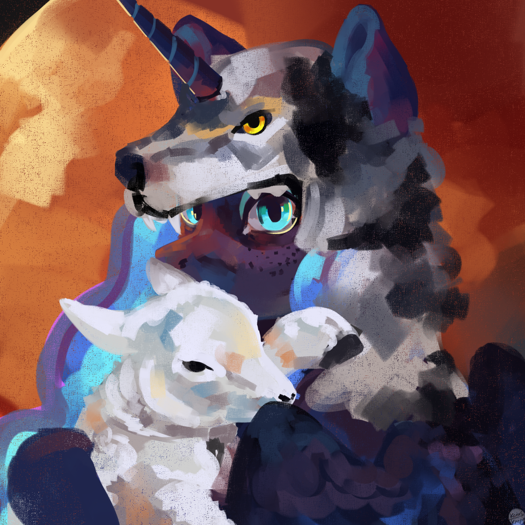 #3564148 - safe, artist:krapinkaius, princess luna, alicorn, lamb, pony, sheep, g4, animal ...