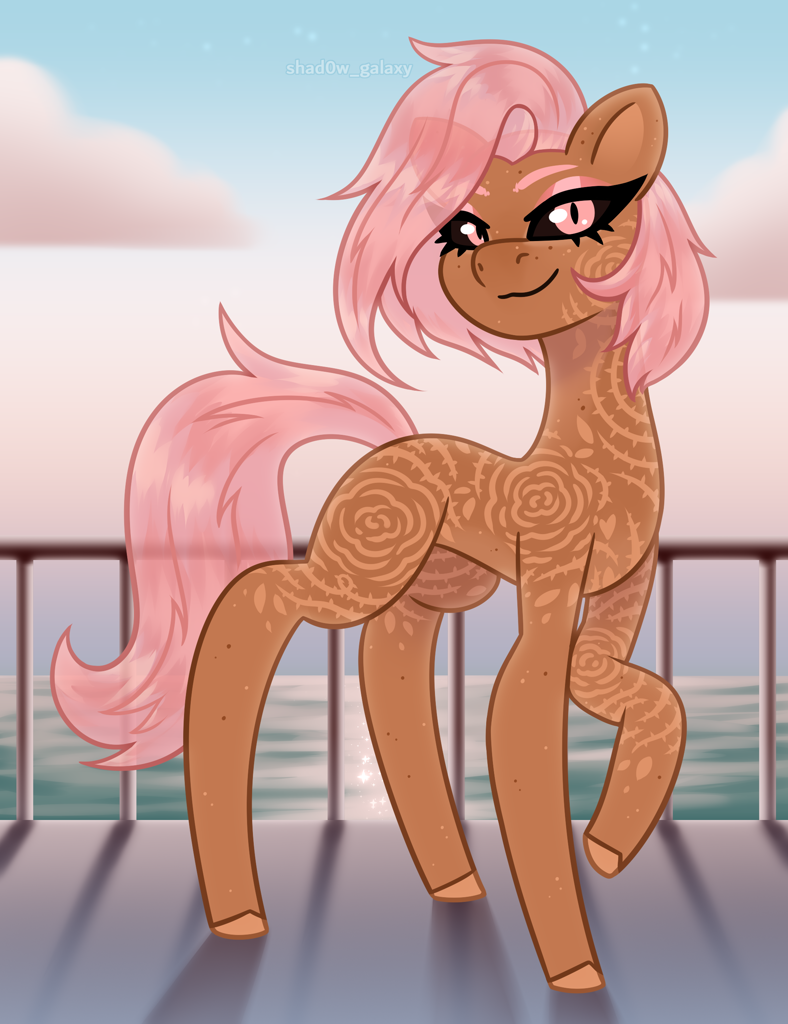 #3565053 - safe, artist:shad0w-galaxy, oc, oc only, oc:alexa, earth pony, pony, g5, my little ...