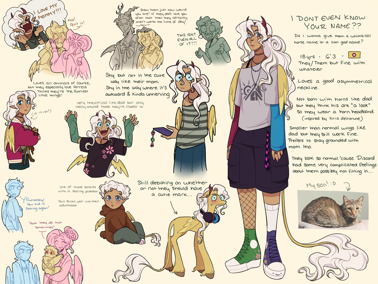 #3566103 - safe, artist:timelessclownry, discord, fluttershy, rainbow ...