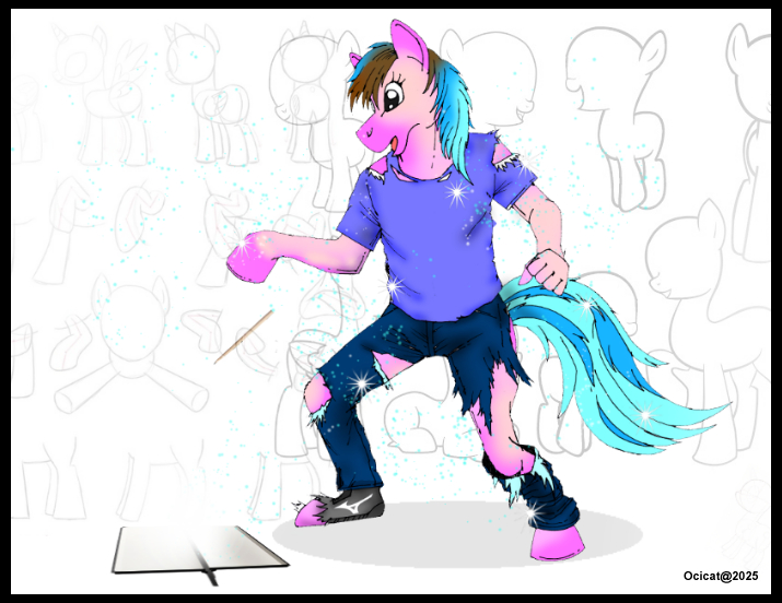 #3566572 - safe, artist:ocicat, oc, oc only, human, pony, clothes ...