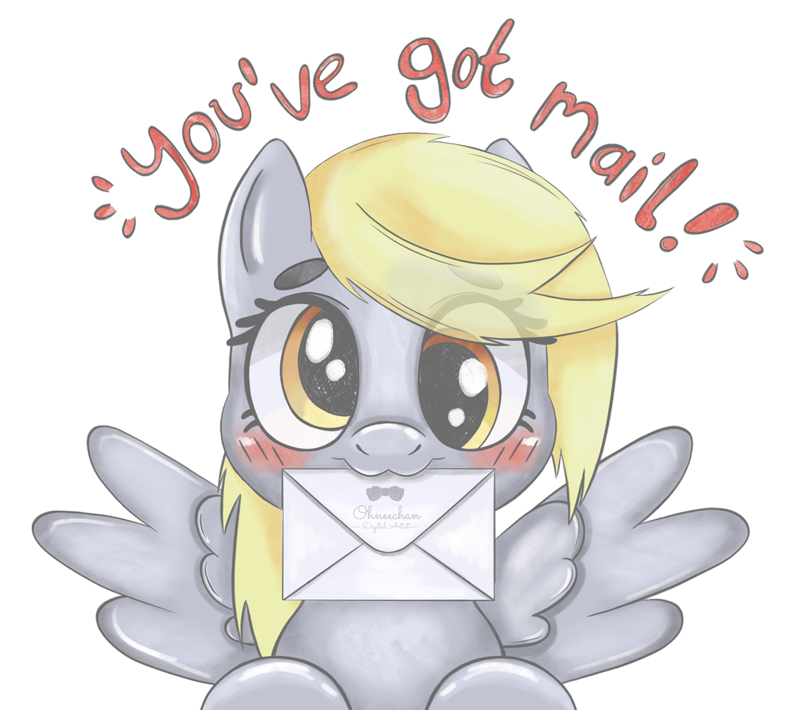 #3566811 - safe, artist:ohneechan, derpy hooves, pegasus, pony, g4, :3 ...