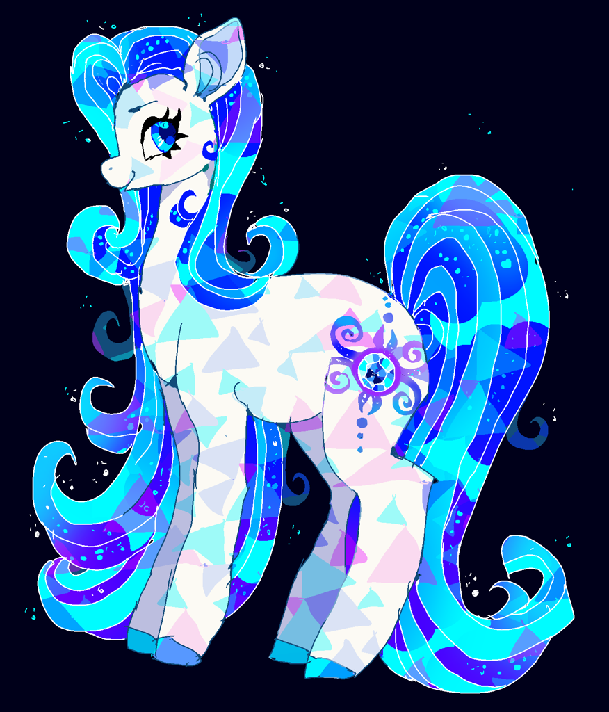 #3567356 - safe, artist:suippumato, peri winkle, earth pony, pony, g3, female, jewel ponies ...