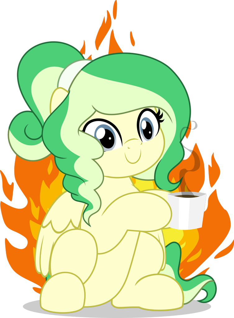 #3568204 - safe, artist:jhayarr23, oc, oc:river mint, cute, estrus, meme, this is fine - Derpibooru