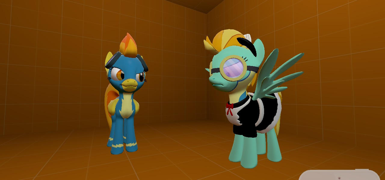 #3568382 - safe, artist:th3m4nw1thn0n4m3, lightning dust, spitfire ...