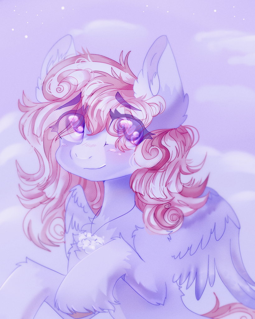 #3569176 - safe, artist:lime noise, oc, oc only, oc:lavender cloud, pegasus, pony, female, happy ...