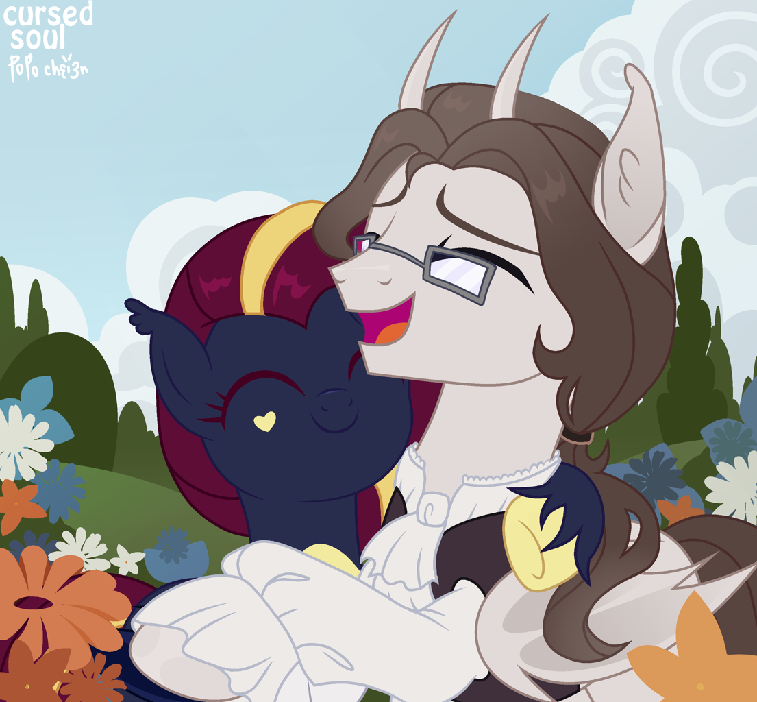 #3558446 - safe, artist:popo chan, oc, oc only, oc:draconis taaldis, oc:nightingale ode, bat ...