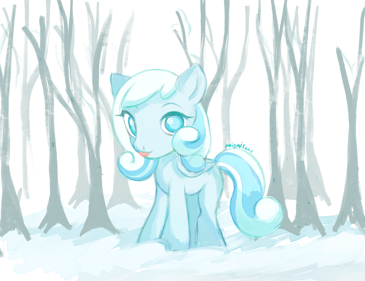 #3558522 - safe, artist:abigail228, oc, oc only, oc:snowdrop, pegasus, pony, female, filly ...