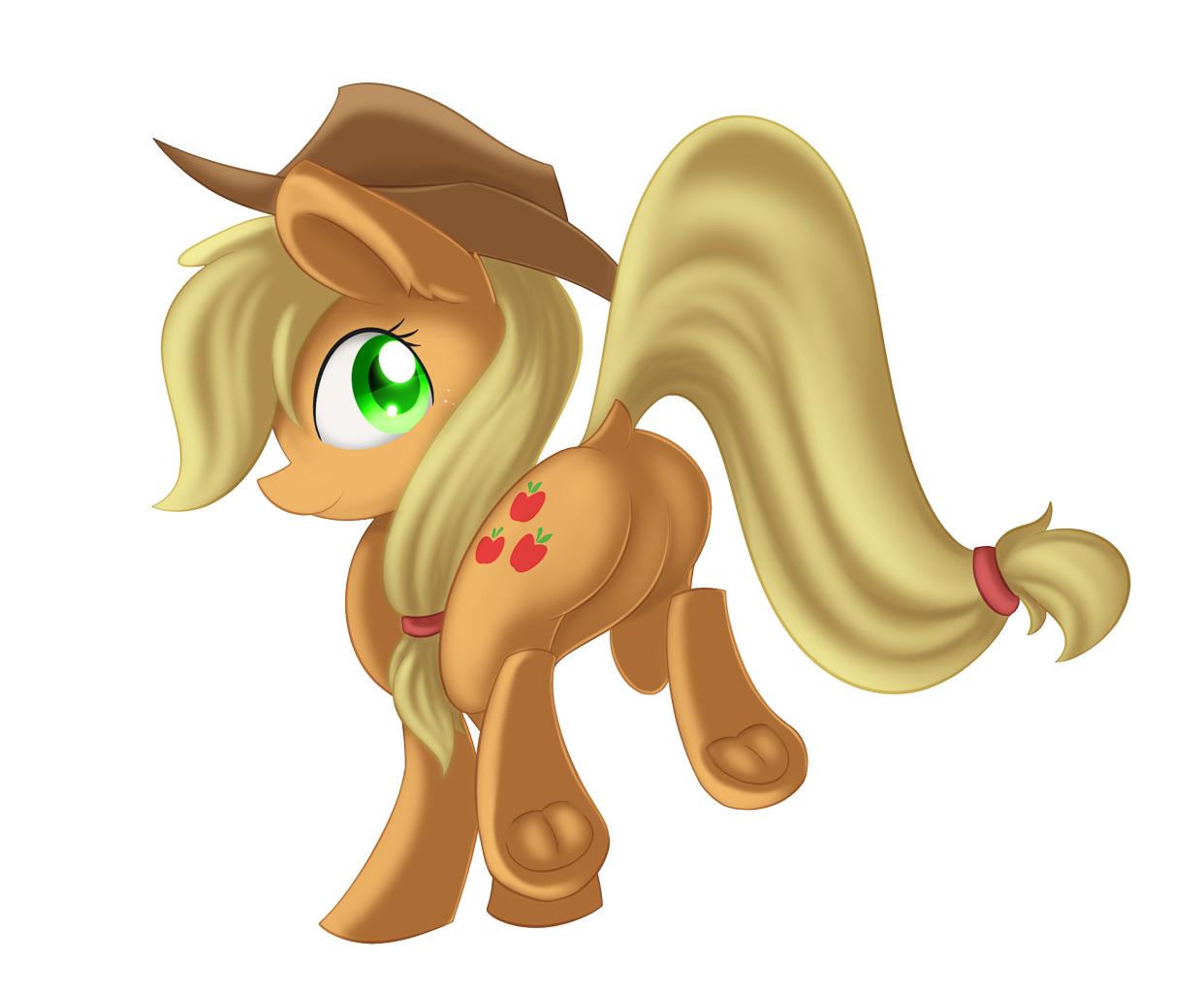 #3569630 - safe, artist:dusthiel, applejack, earth pony, pony, g4, applebutt, applejack's hat ...