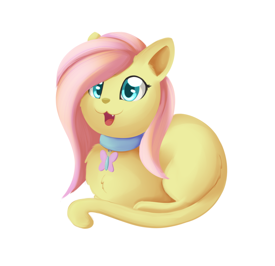 #3569728 - safe, artist:dusthiel, fluttershy, cat, g4, atg 2017 ...