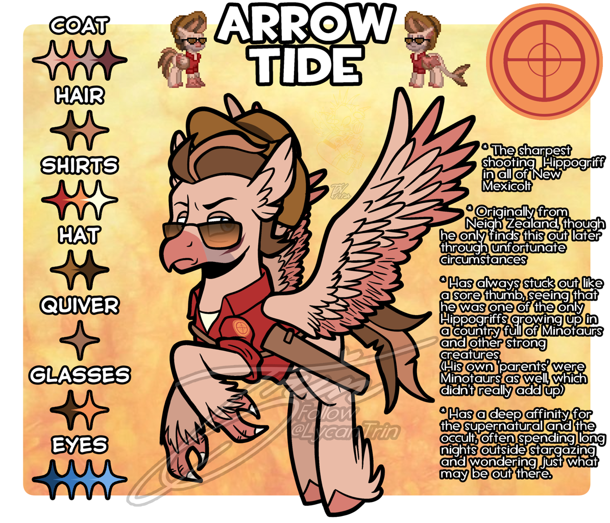 #3570081 - safe, artist:lycantrin, oc, oc only, oc:arrow tide ...