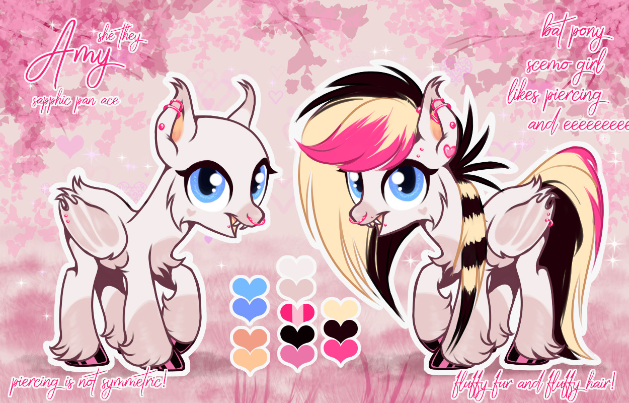 #3570390 - safe, artist:amyss, oc, oc only, oc:amy, bat pony, pony ...