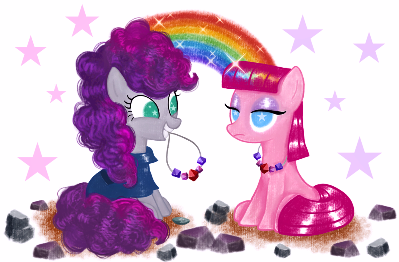 #3571050 - safe, artist:r-u-still-here, maud pie, pinkie pie, earth ...