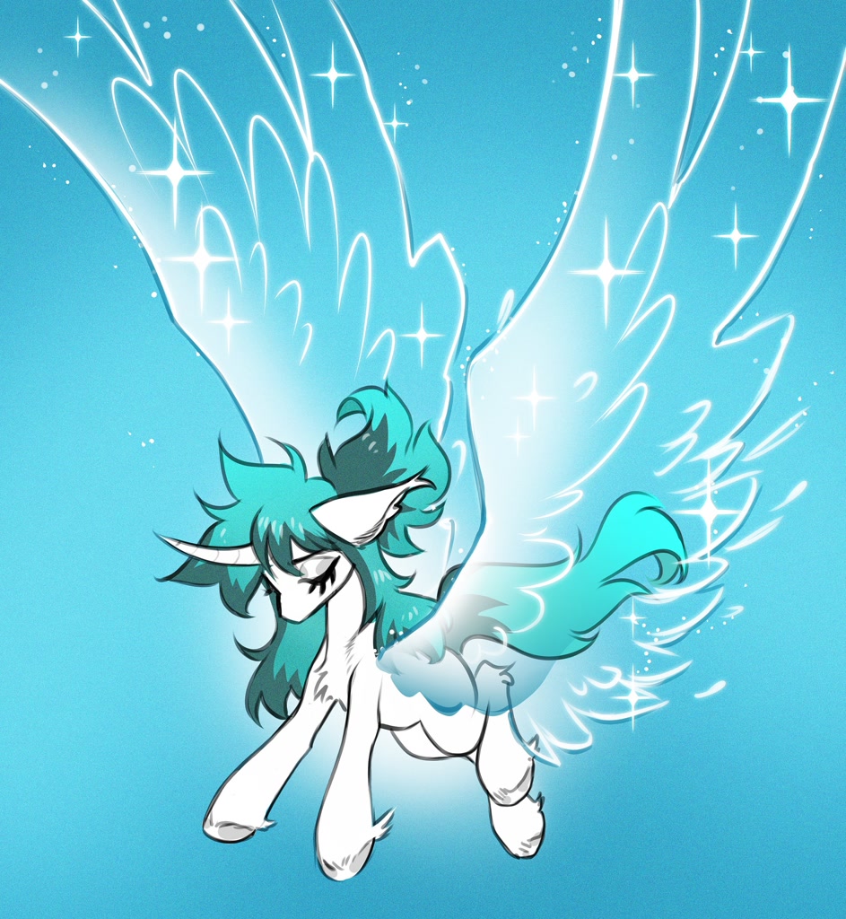 #3571615 - safe, artist:opalacorn, oc, oc only, pony, unicorn, artificial wings, augmented ...