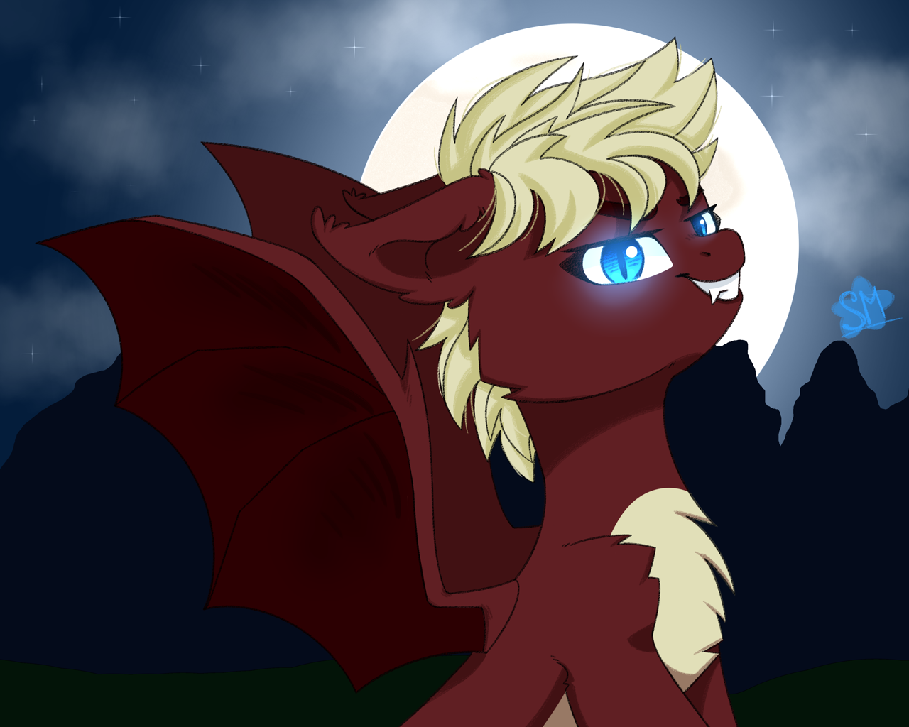 #3573327 - source needed, safe, artist:ghostpikachu, artist:smelon, oc, oc only, oc:trinity, bat ...