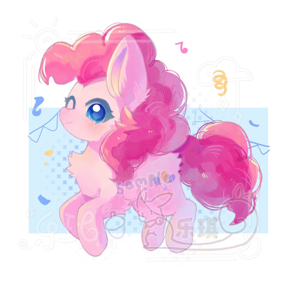 #3573531 - safe, artist:saimimi42265, pinkie pie, earth pony, pony, g4 ...