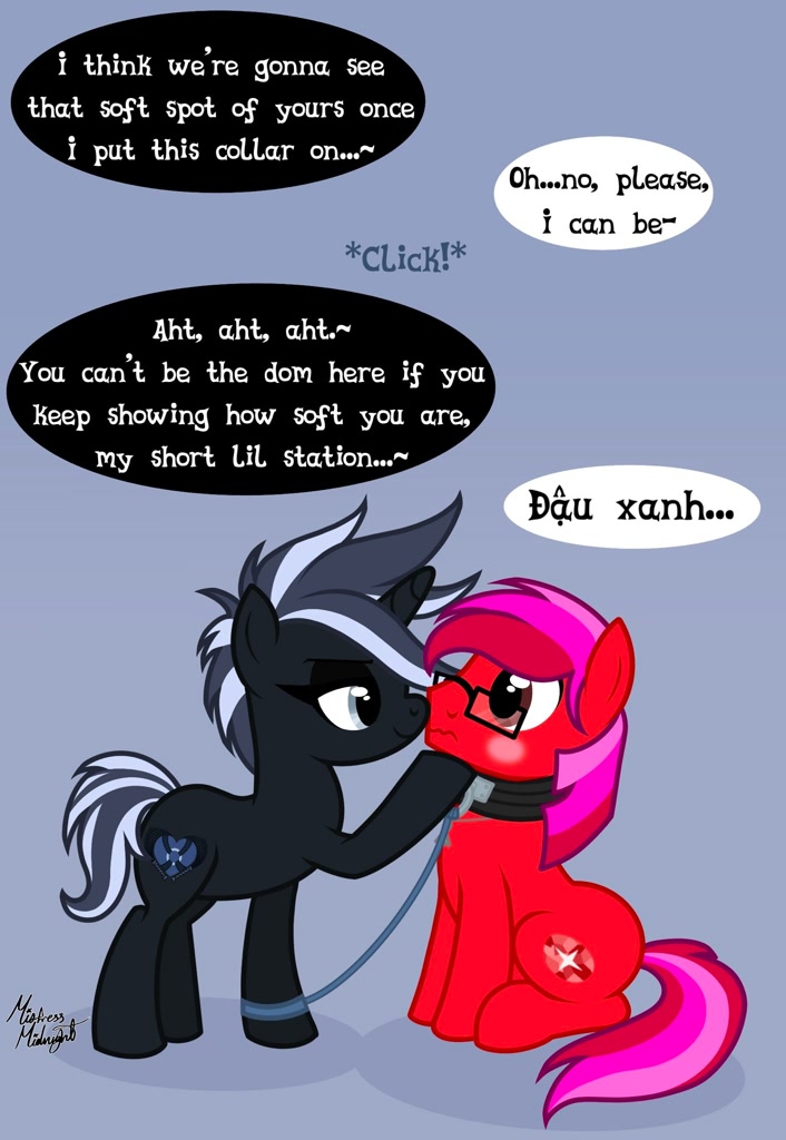 #3573818 - suggestive, artist:mistress midnight, oc, oc only, oc:mistress, oc:ruby star, earth ...