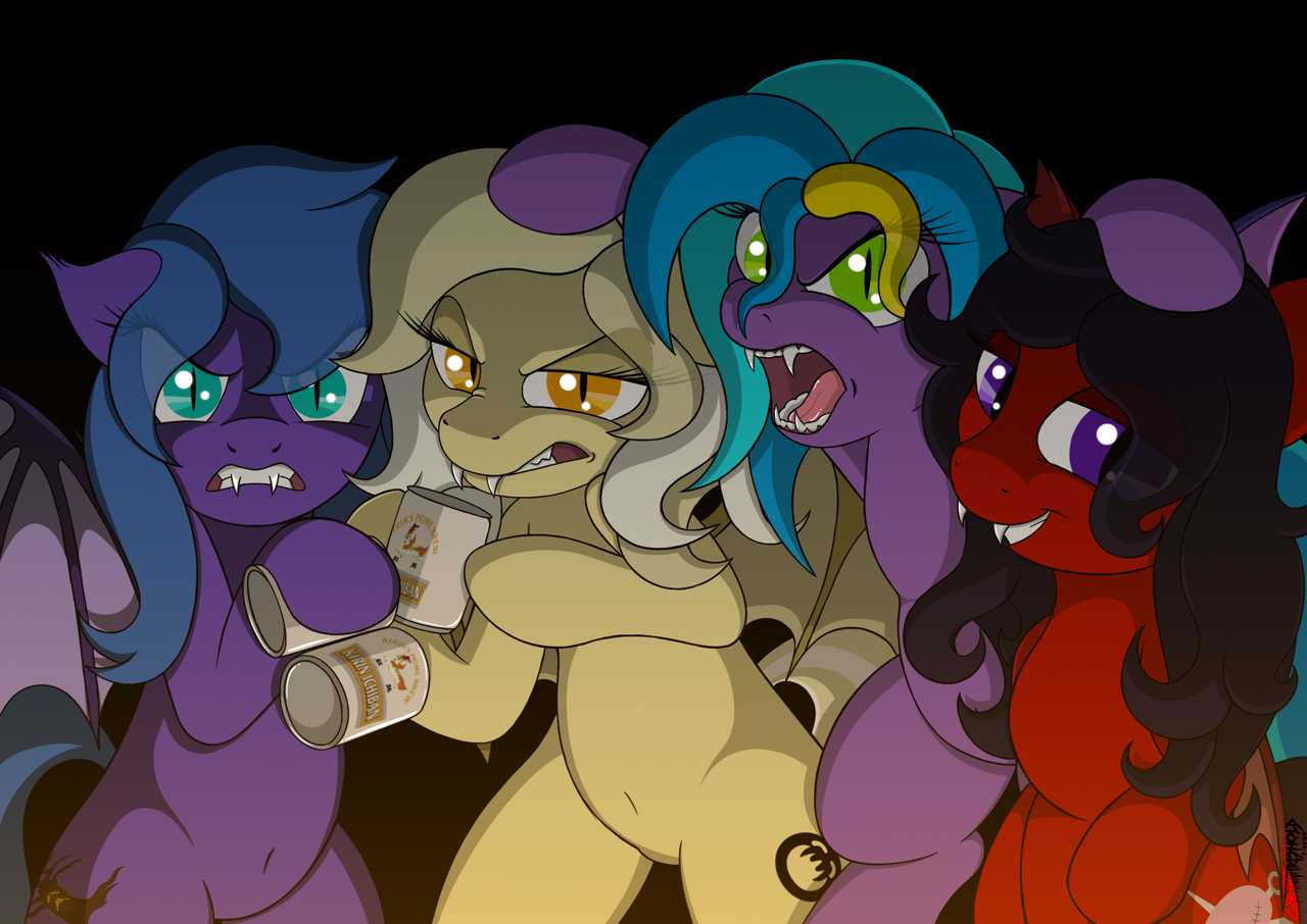 #3574195 - safe, artist:grimthreshold, oc, oc only, oc:cerise scalpel, oc:charnel dust, oc ...