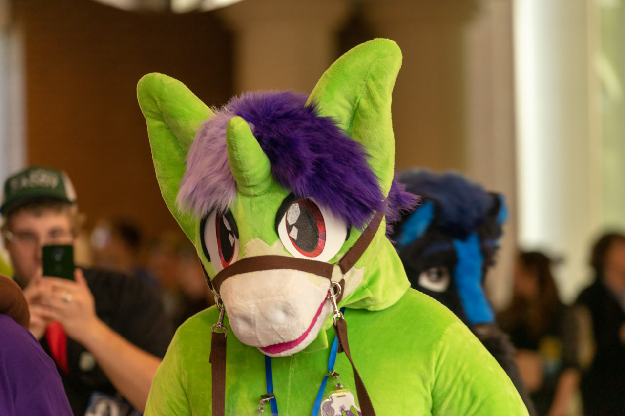 #3574392 - safe, oc, oc:crescent star, human, g4, bust, fursuit ...