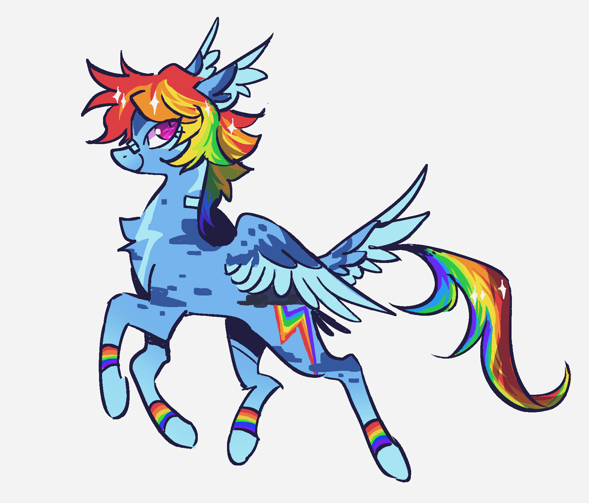 #3574730 - safe, artist:wolfdrinksnow, rainbow dash, pegasus, pony, g4 ...