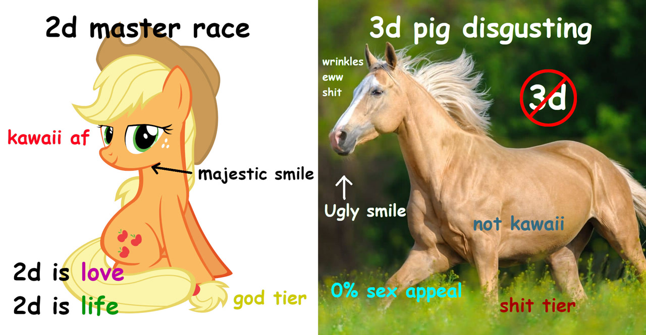 #3574744 - safe, edit, editor:modus_ponens, applejack, horse, g4, 2d vs ...