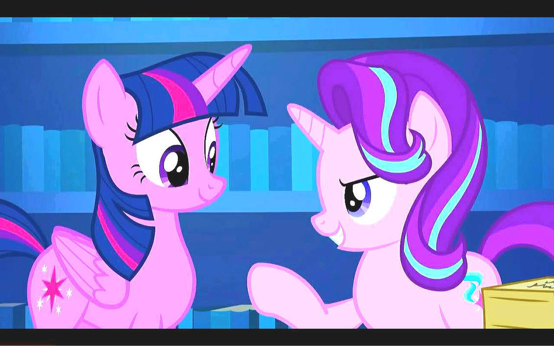 #3574873 - safe, screencap, starlight glimmer, twilight sparkle, alicorn, pony, unicorn, g4, my ...