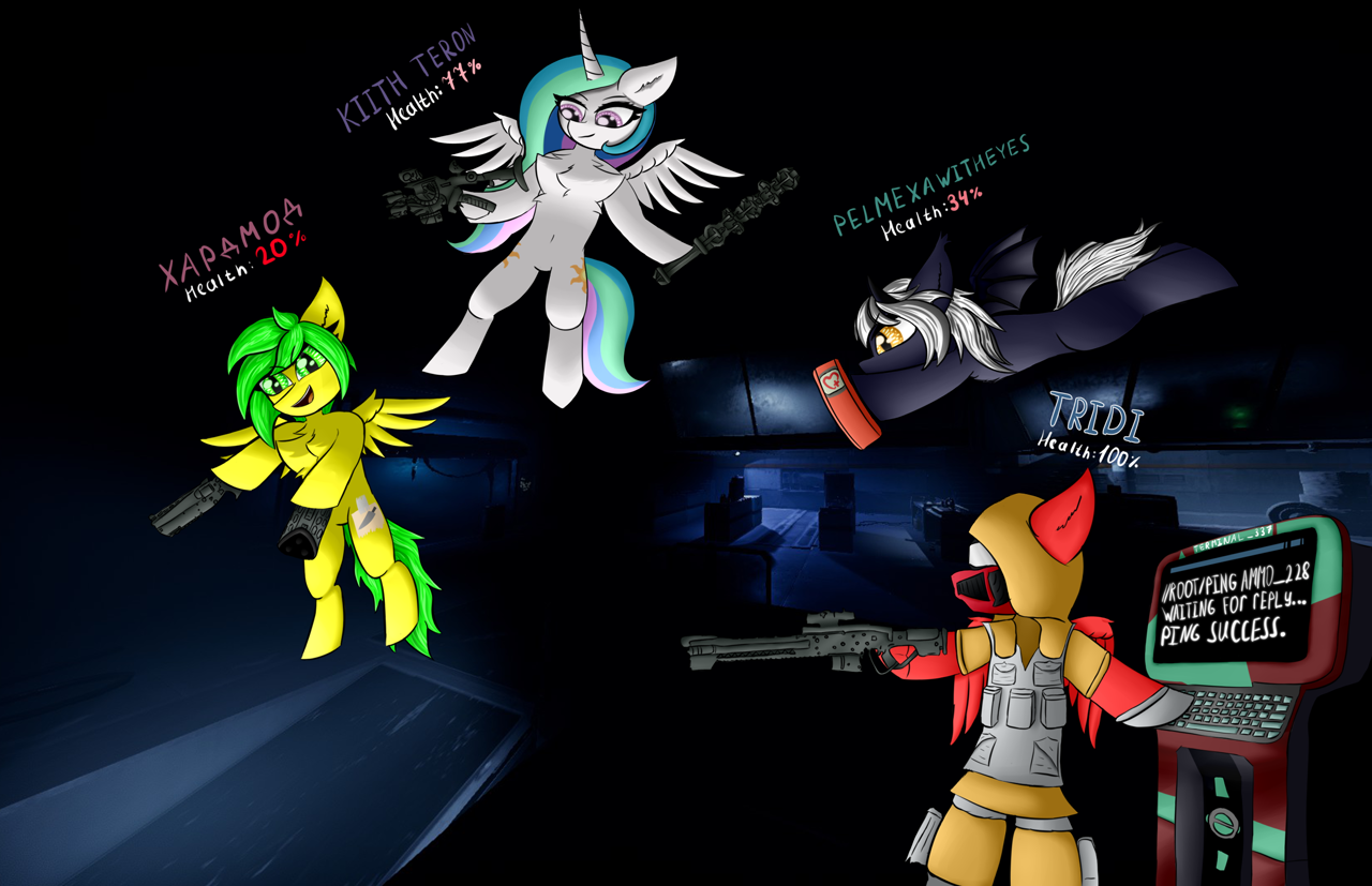 #3575040 - safe, artist:twinky, princess celestia, oc, alicorn, bat pony, pegasus, pony, g4, bat ...