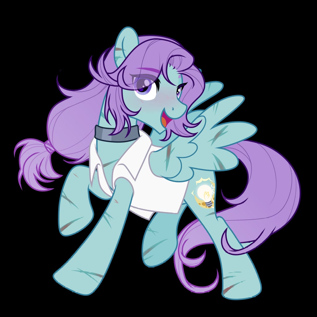 #3576010 - safe, artist:willowseapty, oc, oc only, oc:fancies moonwing, pegasus, pony, black ...