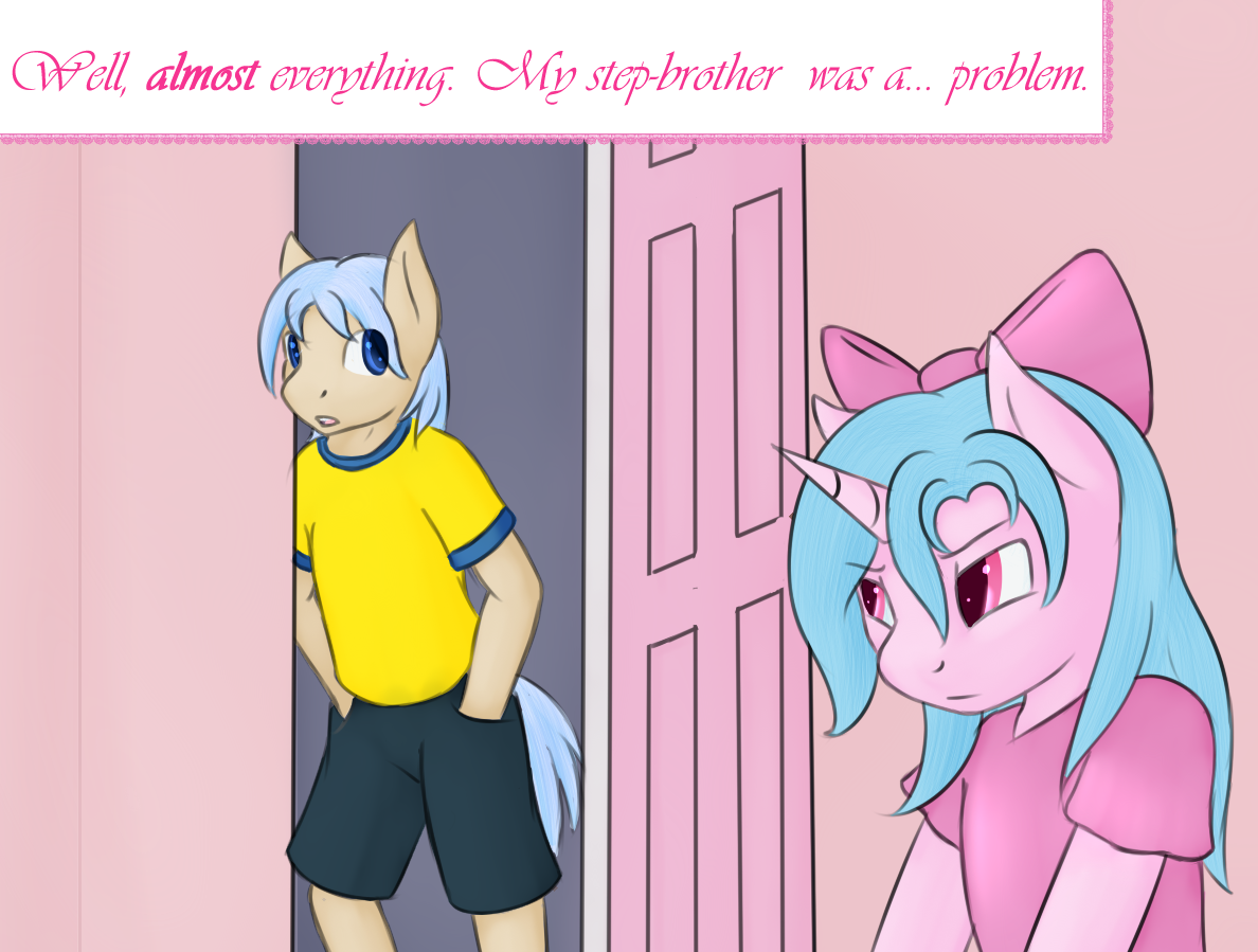 #3576176 - safe, artist:daf, oc, oc only, oc:pink lace, oc:sandy surf, unicorn, bipedal, bow ...