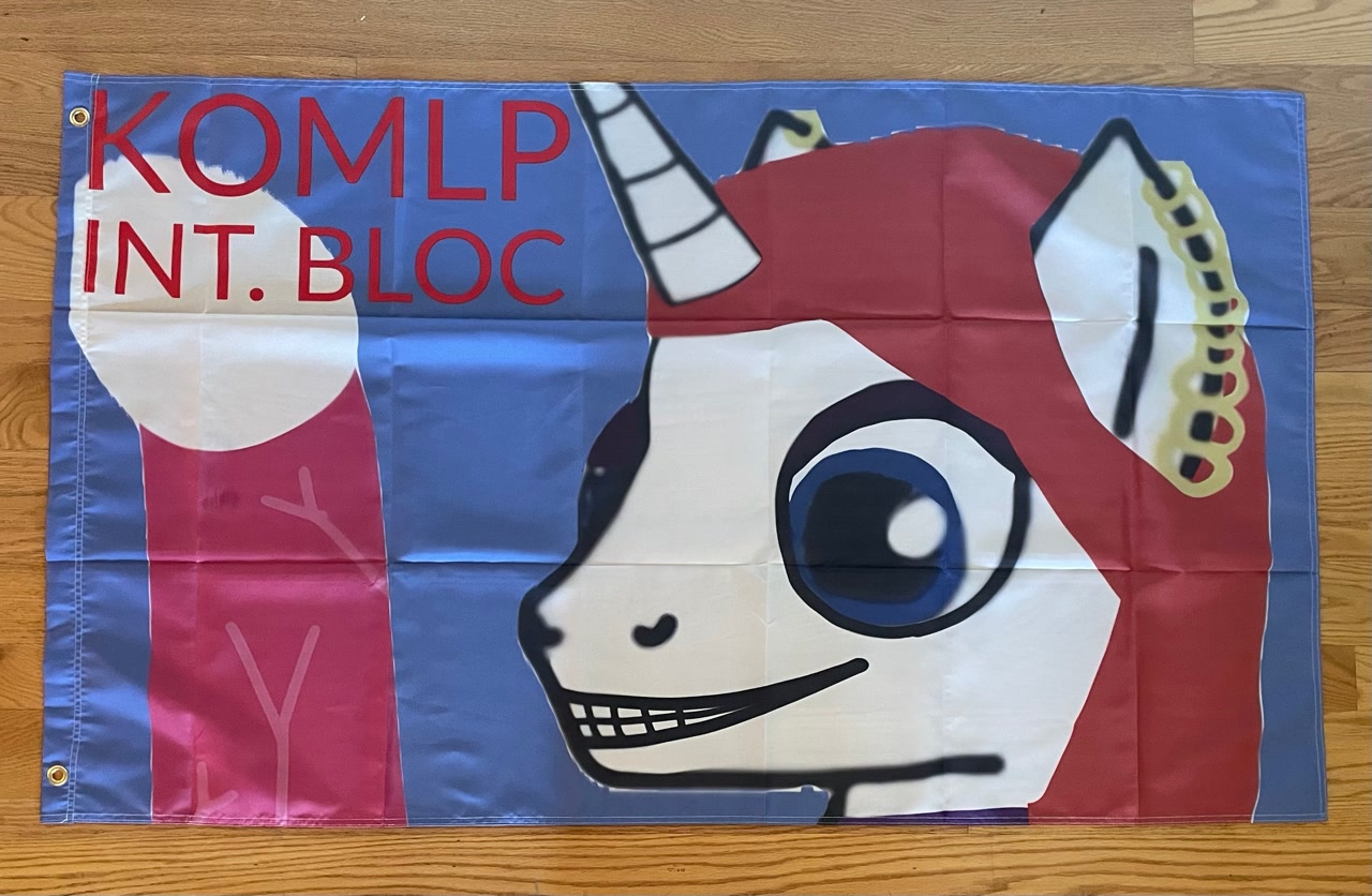 #3576768 - explicit, artist:kingofmlp, oc, oc only, oc:mare l money, 2025, custom flag, fanmade ...