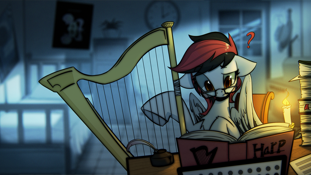 #3559520 - safe, artist:l8lhh8086, oc, oc only, pegasus, pony, book ...