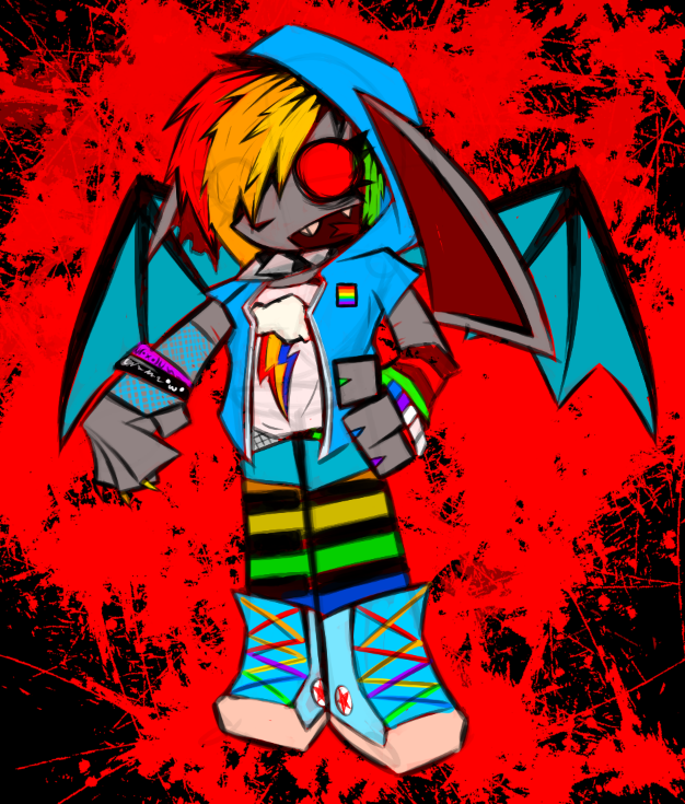 #3559626 - safe, artist:xxv4mp_g4z3rxx, rainbow dash, oc, oc only, oc ...