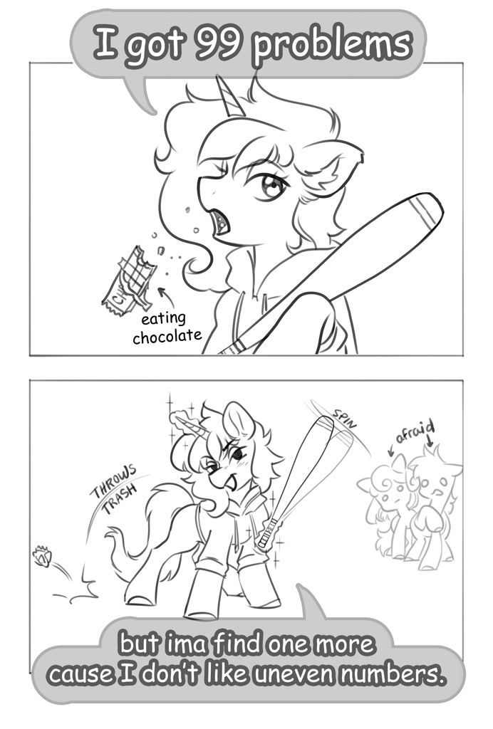 #3560402 - safe, artist:opalacorn, oc, oc only, oc:blue bright, earth pony, pony, unicorn, 2 ...