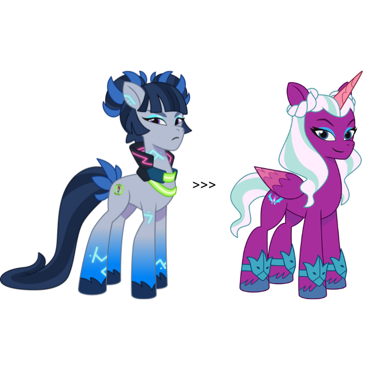 #3560404 - safe, opaline arcana, zinnea, alicorn, cyborg, cyborg pony, earth pony, pony, g5, my ...