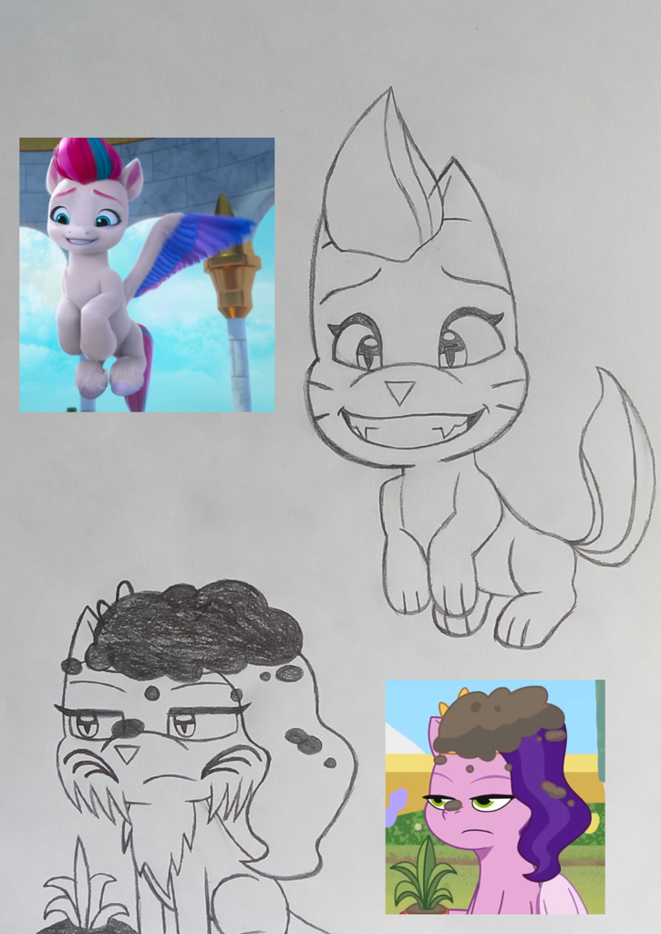 #3560699 - safe, artist:tom artista, edit, screencap, pipp petals, zipp storm, cat, pegasus, g5 ...