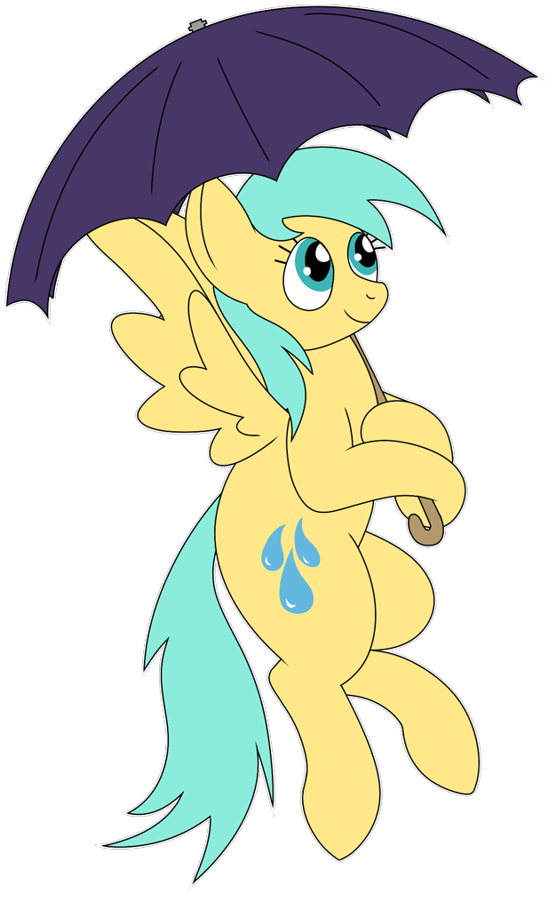 #3560998 - safe, artist:craftedburb, sunshower raindrops, pony, g4, female, mare, solo, umbrella ...