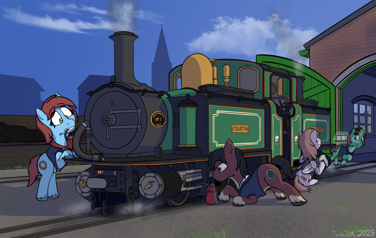 #3561584 - safe, artist:turbojuk, oc, oc only, earth pony, pegasus ...