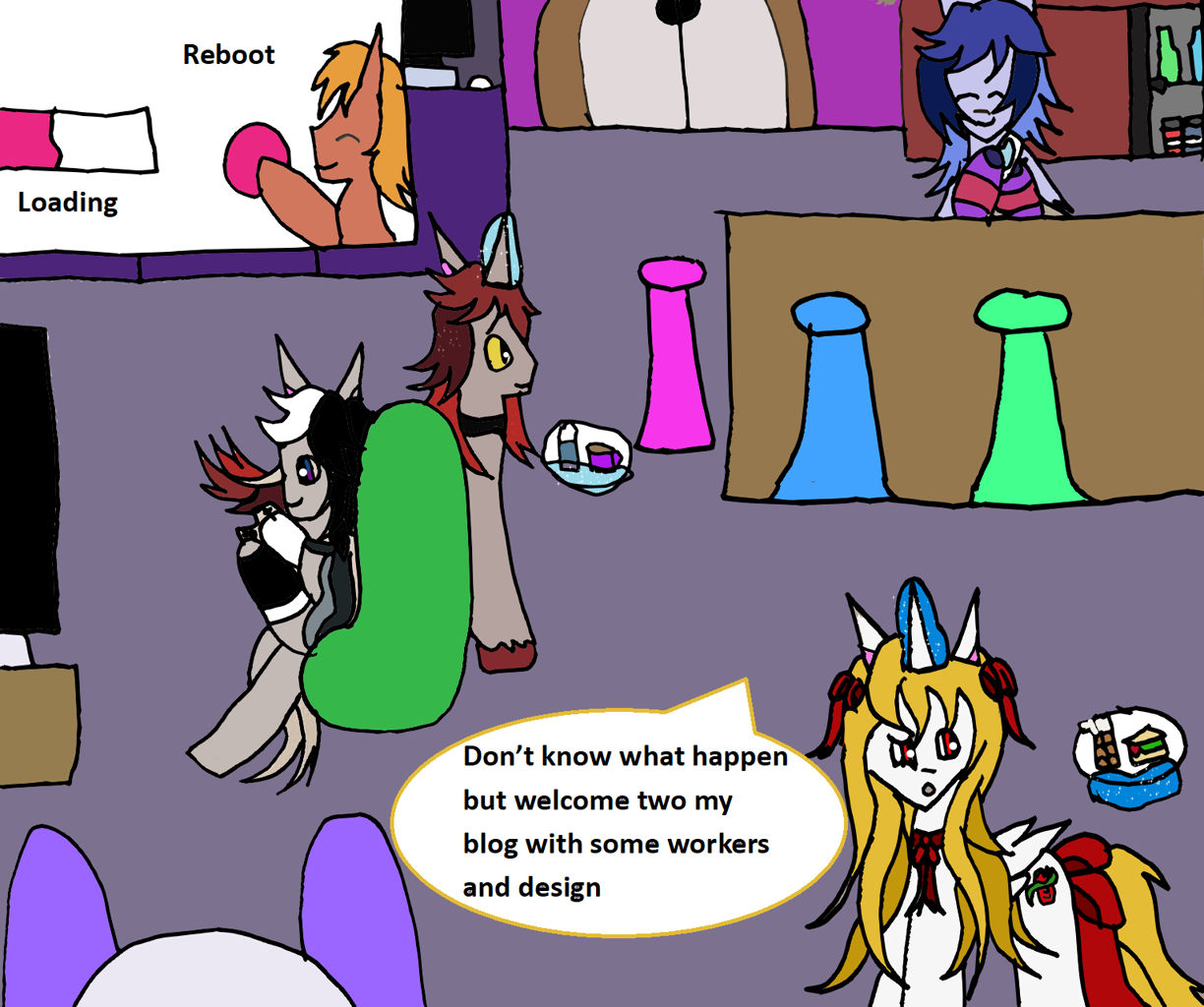 #3577487 - safe, artist:ask-luciavampire, oc, oc only, oc:aura chiyo, oc:cherry kyo, oc:shade ...