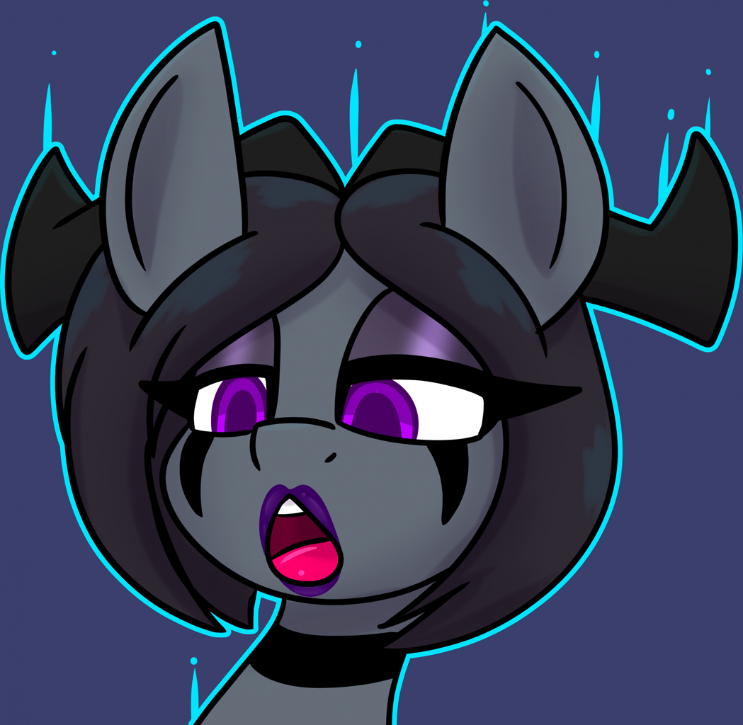 #3577849 - safe, artist:askhypnoswirl, oc, oc only, oc:meer, demon, demon pony, eyelashes ...