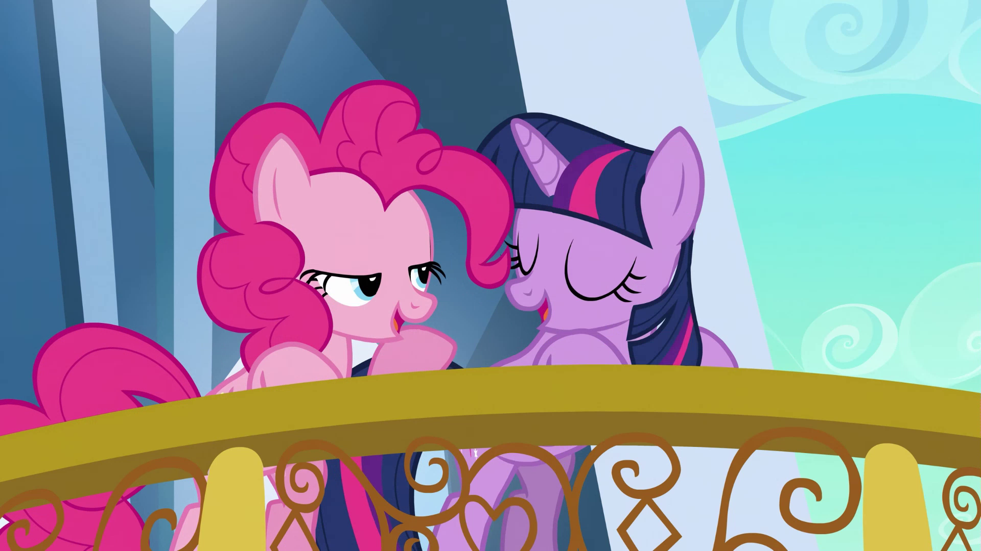 #3578085 - safe, screencap, pinkie pie, twilight sparkle, earth pony ...