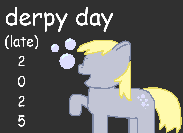 #3584108 - safe, derpy hooves, g4, derpy day, doodle, gray background ...