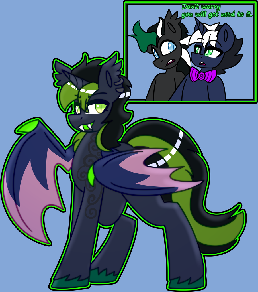 #3584174 - oc name needed, safe, artist:askhypnoswirl, oc, oc only, oc:hypno swirl, bat pony ...