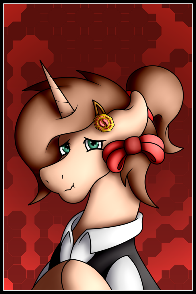 #3584313 - safe, artist:thebenalpha, oc, oc only, oc:heroic armour, unicorn, bow, clothes, hair ...